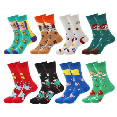 China Custom OEM Novelty Funky Colorful Bamboo Cotton Dress Socks for Men Size Free or Custom for sale