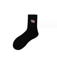 China Custom Embroidered Logo Cotton Crew Socks for Men Dress Knitted 500 Pairs MOQ for sale