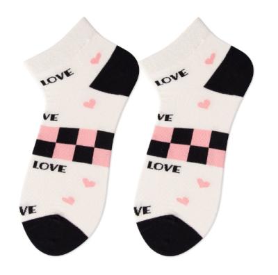 China Custom Logo Cotton Low Cut Ankle Socks for Women Knitted Dress Socks Size Free for sale