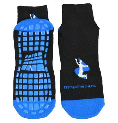 China Custom Cotton Anti Slip Trampoline Socks for Kids Indoor Playground PVC Dots Free Size for sale