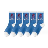 China Custom Cotton Men's Skateboard Socks 500 Pairs MOQ Knitted Dress Socks for sale