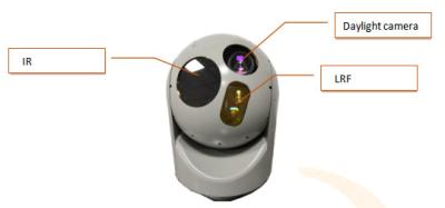China 2 - axis 4 - gimbal Air - borne Electro Optical Sensor System For Surveillance and Tracking for sale