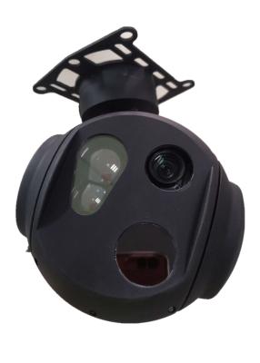 China Three-axis Uncooled FPA EO IR Thermal Camera Gimbal With IR+TV+LRF For Navigation, Positioning, Searching And Ranging for sale