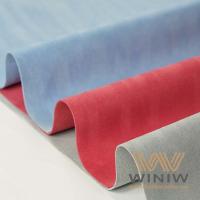 China Microfiber PU Suede Leather Fabric Waterproof Faux Leather Fabric Sheets for sale