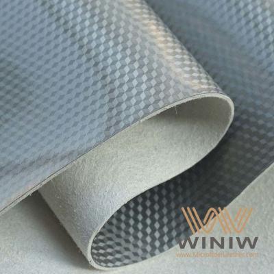 China Artificial PU Synthetic Chamois Leather 1.2mm Embossed For Shoes Upper for sale