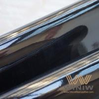 China Mirror Smooth Artificial PU Leather 0.8mm Microfiber Vegan Leather Nonwoven for sale