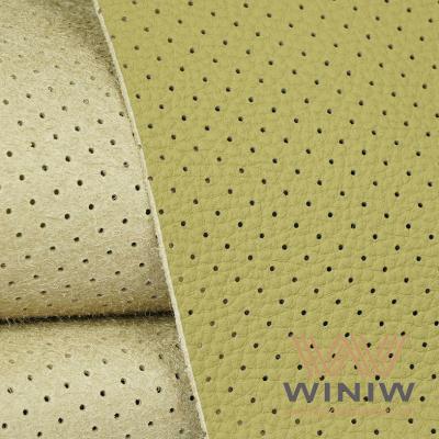 China Perforated Textured PVC Synthetic Leather Automotive For Seat Covers for sale