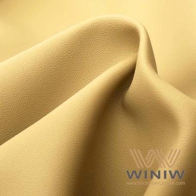 China Lightweight Sturdy Automotive Faux Leather Eco Microfiber Leather Fabric Embossed for sale
