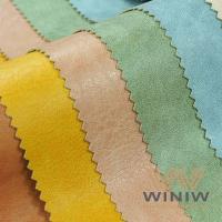 China DMF Free Garment PU Leather Synthetic 0.5mm 0.6mm 0.7mm Thickness Waterproof for sale