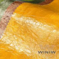 China DMF Free Synthetic Garment PU Leather 0.5mm 0.6mm 0.7mm Thickness For Jackets for sale