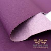 China High Elastic Woven Faux Leather Embossed Microfiber Velvet PU Customized for sale