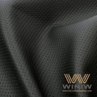 China Automotive Pliable Synthetic Chamois Leather Microfiber Perforated Faux Leather for sale