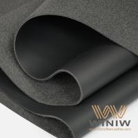 China Vegan Woven Leather Upholstery Fabric Microfiber Automotive Interior Leather for sale