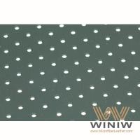 China 0.8mm Thickness Gloves Faux Leather Wave Point Synthetic PU Microfiber Leather for sale
