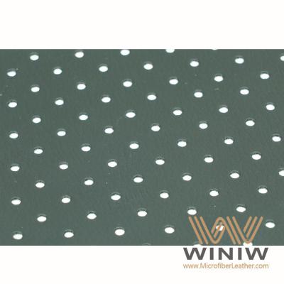 China 0.8mm Thickness Gloves Faux Leather Wave Point Synthetic PU Microfiber Leather for sale