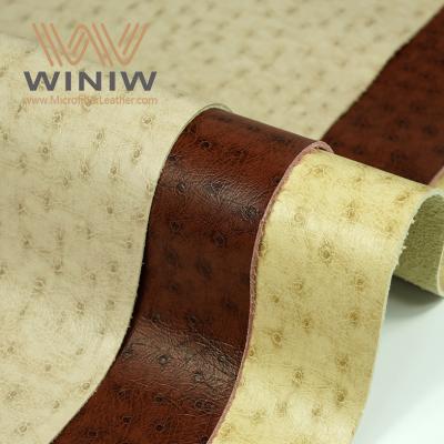 China PU Faux Ostrich Leather Fabric Artificial Anti Mildew For Upholstery for sale