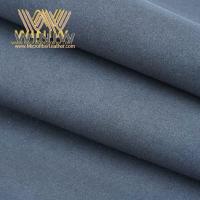 China Velvet Suede Leather Upholstery Fabric Nonwoven Peeling Resistant Embossed for sale
