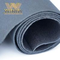 China Velvet Suede Leather Upholstery Fabric Nonwoven Peeling Resistant Embossed for sale