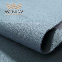 China Textured Leather Auto Upholstery Fabric Comfortable Polyester Ultra Suede Leather for sale