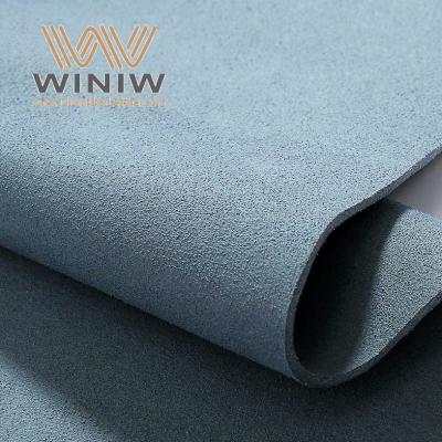 China Textured Leather Auto Upholstery Fabric Comfortable Polyester Ultra Suede Leather for sale