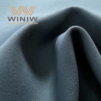 China Textured Leather Auto Upholstery Fabric Comfortable Polyester Ultra Suede Leather for sale