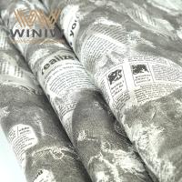 China Artificial Synthetic Leather Fabric Microfiber PU Embossed Shoe Lining Material for sale
