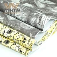 China Artificial Synthetic Leather Fabric Microfiber PU Embossed Shoe Lining Material for sale