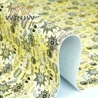 China Artificial Synthetic Leather Fabric Microfiber PU Embossed Shoe Lining Material for sale