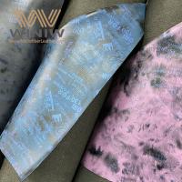 China Water Repellent Thin Faux Leather Fabric Synthetic Microfiber Leather For Shoes for sale