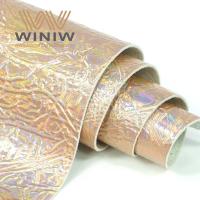 China Antibacterial Shoes Synthetic Leather PU Coated Microfiber Shoe Lining Fabric for sale