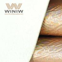 China Antibacterial Shoes Synthetic Leather PU Coated Microfiber Shoe Lining Fabric for sale