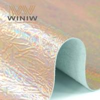 China Antibacterial Shoes Synthetic Leather PU Coated Microfiber Shoe Lining Fabric for sale