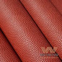 China Basketball Artificial PU Material Anti Slip Faux Leather Patterned Fabric for sale