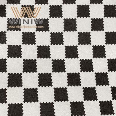 China Microfiber Artificial Leather Fabric 1.0mm - 2.0mm PU Synthetic Leather For Shoes for sale