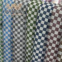 China Embossed PU Glitter Leather Fabric Microfiber 1.0mm - 2.0mm Thickness for sale