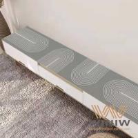 China anti mildew PU Synthetic Microfiber Leather Eco Friendly Material For Place Mat for sale