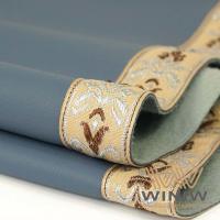 China Microfiber Material Synthetic Leather Desk Protector Pad Waterproof Embossed for sale