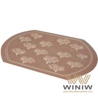 China Microfiber Material Synthetic Leather Desk Protector Pad Waterproof Embossed for sale