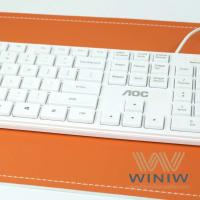 China Soft Polyester Microfiber Faux Leather Fabric For Mouse/ Keyboard Pad for sale