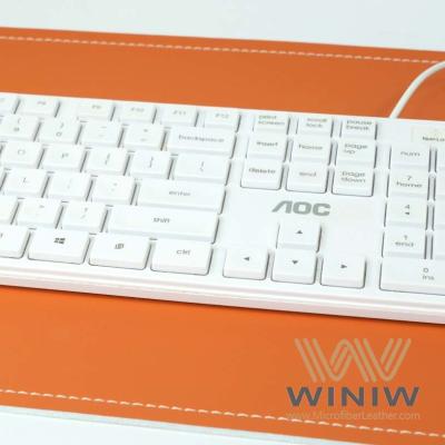 China Soft Polyester Microfiber Faux Leather Fabric For Mouse/ Keyboard Pad for sale