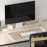 China Soft Polyester Microfiber Faux Leather Fabric For Mouse/ Keyboard Pad for sale