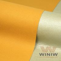 China Non-woven Fabric Luxurious Automotive Upholstery Faux Leather add value for sale