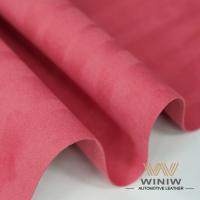 China Fashionable Carbon Design Auto Leather  Suede Fabric red best quality product for sale