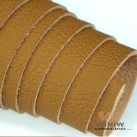 China Yellowish Brown Carbon Design Leather Upholstery Fabric For Cars seller polyurethane resin coating for sale