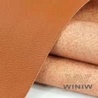China Authentic Touch Upholstery Fabric Faux Leather 1.2-1.4mm for Car Headliner for sale