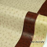 China Affordable and Fast Shipping Faux Ostrich Leather Upholstery Fabric Used in Shoes Handbags for sale