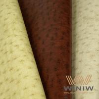 China Affordable and Fast Shipping Faux Ostrich Leather Upholstery Fabric Used in Shoes Handbags for sale
