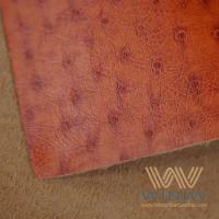 China Unique Look and Feel Ostrich Faux Leather Vinyl Furniture Clothing for sale