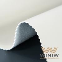 China 100% Polyurethane Leather PU Faux White Leather Fabric For Upholstery for sale