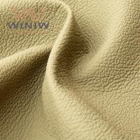 China Light Yellow Skin Texture Leather And Cloth Car Seats Animal Skin Leather Leatherette Fabric for sale